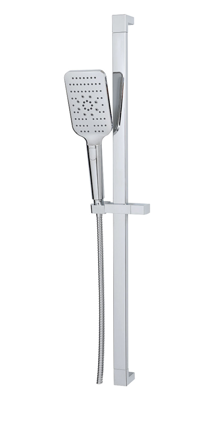 AQUABRASS SQUARE COMPLETE SHOWER RAIL | robinsonco.ca
