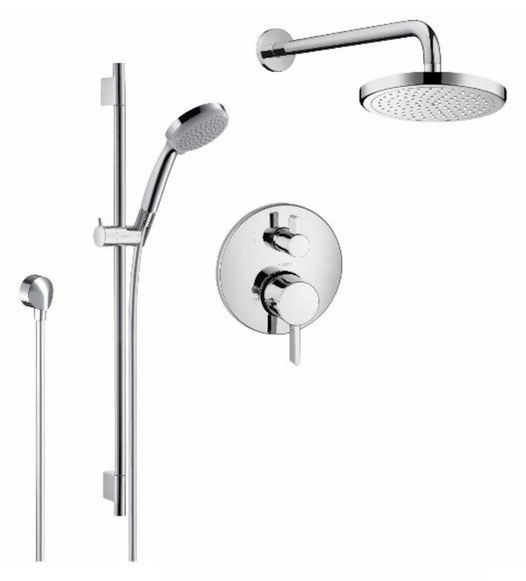 HG SHOWER KIT THM 2-FUNCTION WALLBAR W/HANDSHOWER & SHOWERHEAD ...