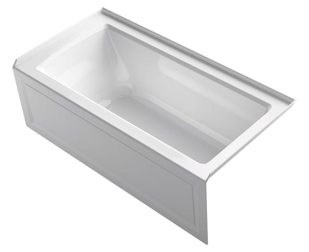 ARCHER® 60 X 30 INCHES ALCOVE BATHTUB WITH INTEGRAL APRON AND INTEGRAL ...