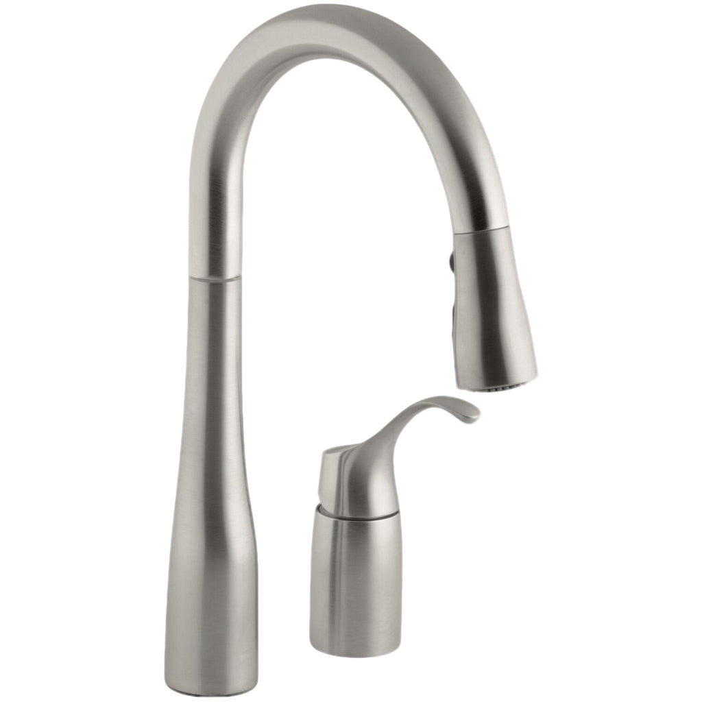 SIMPLICE® PULL-DOWN BAR SINK FAUCET WITH 3-FUNCTION SPRAYHEAD ...